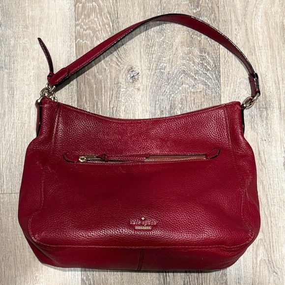 kate spade | Bags | Kate Spade Jackson Street Hayden Burgundy Red ...